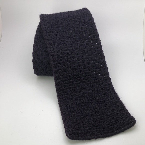 Pendleton | Accessories | Vtg Crochet Knit Square End 0 Wool Tie | Poshmark